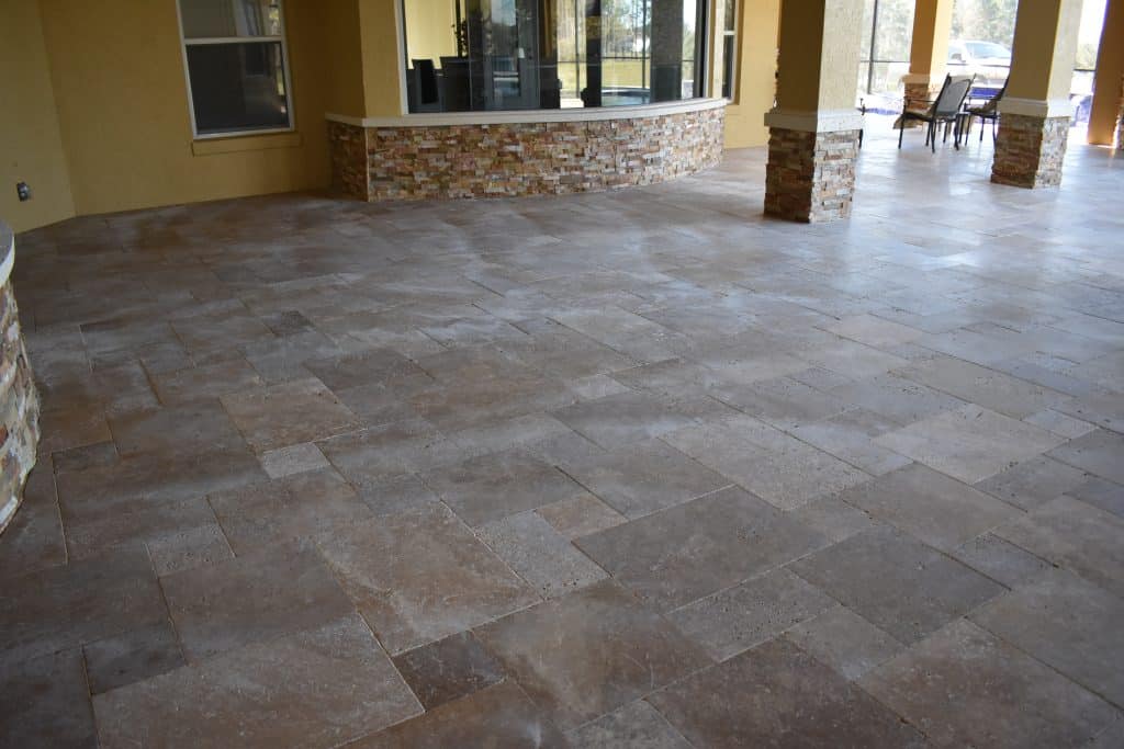 Buy TRAVERTINE NOCHE PAVER TUMBLED - Pyramids Tiles And Stone