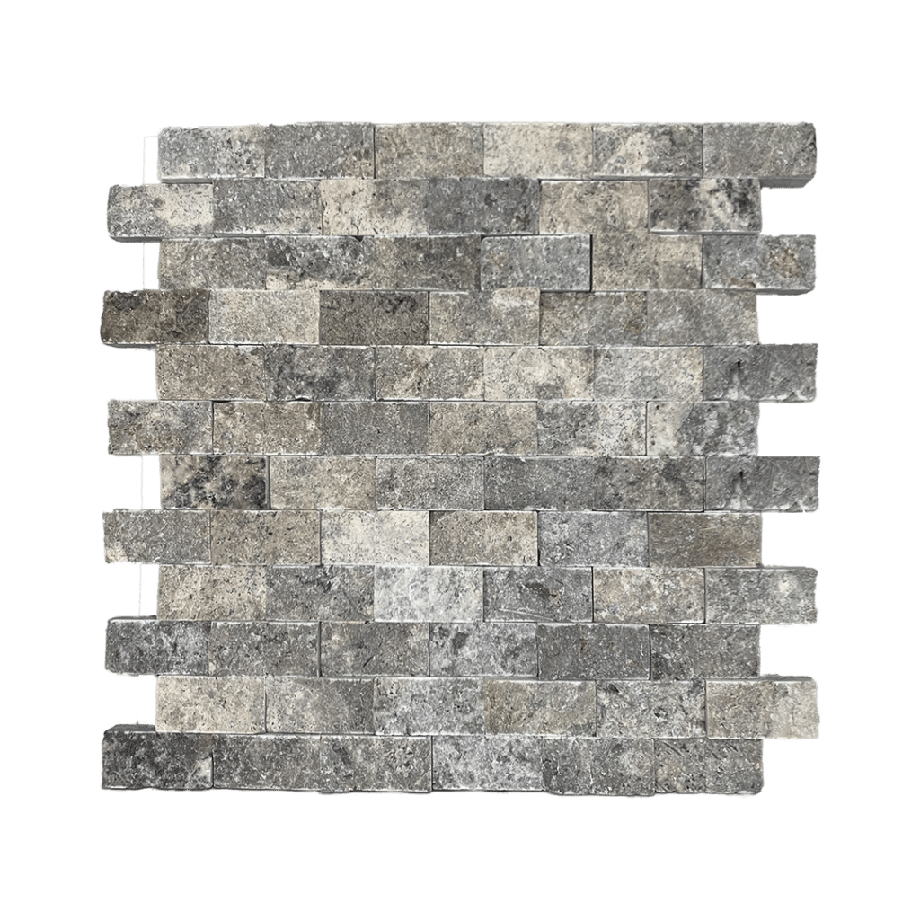 Buy SILVER TRAVERTINE SPLIT-FACE - Pyramids Tiles And Stone